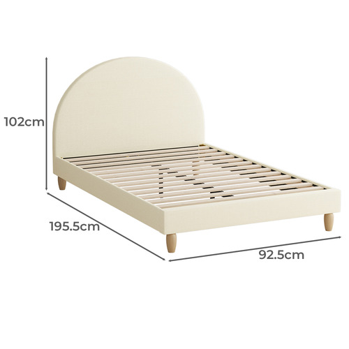 LivingFusion Bluford Upholstered Platform Bed | Temple & Webster