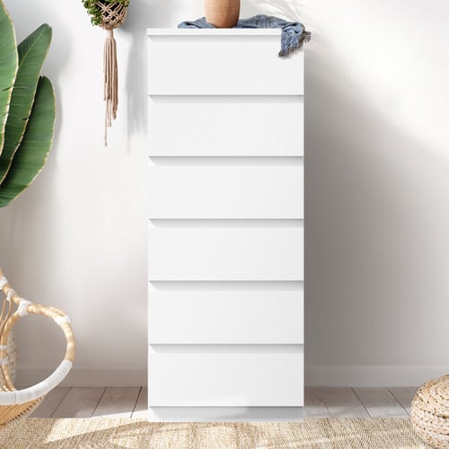 LivingFusion Jobelle 6 Drawer Tallboy | Temple & Webster