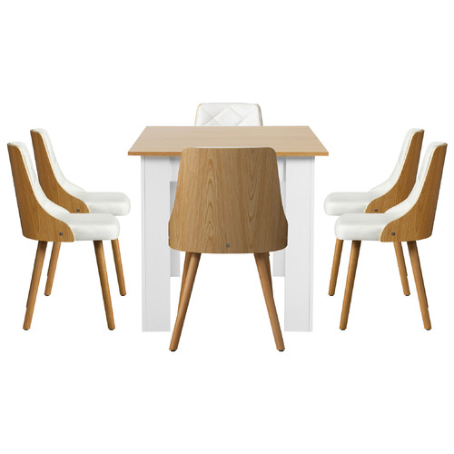 LivingFusion Laina Extendable Dining Table & Chair Set | Temple & Webster