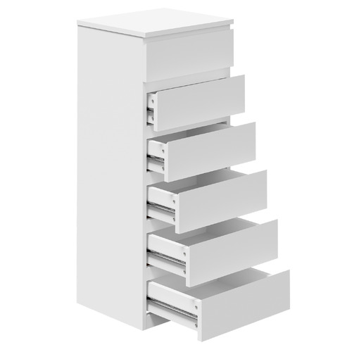 LivingFusion Jobelle 6 Drawer Tallboy | Temple & Webster