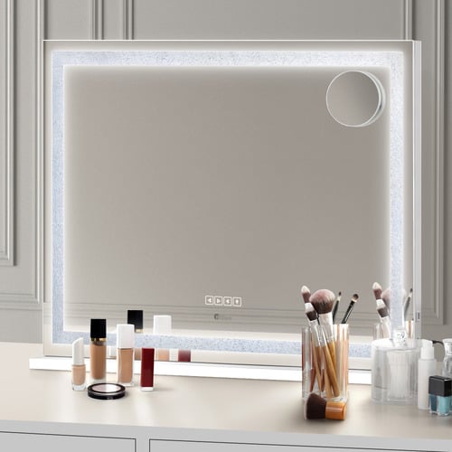 LivingFusion Pieta LED Make-Up Mirror with Bluetooth | Temple & Webster