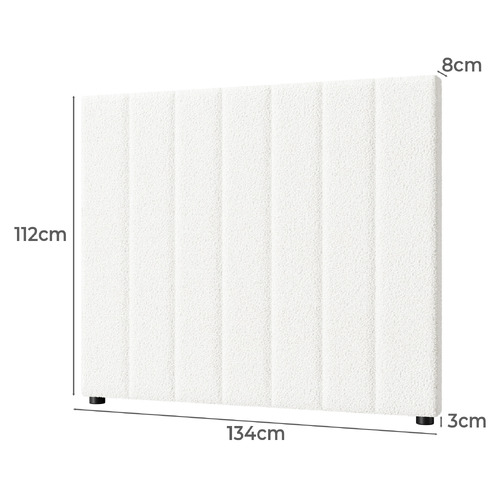 LivingFusion Eloise Oversized Boucle Bedhead | Temple & Webster