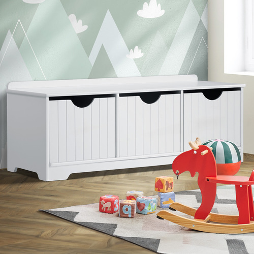 LivingFusion Kids' Willow 3 Drawer Toy Storage | Temple & Webster