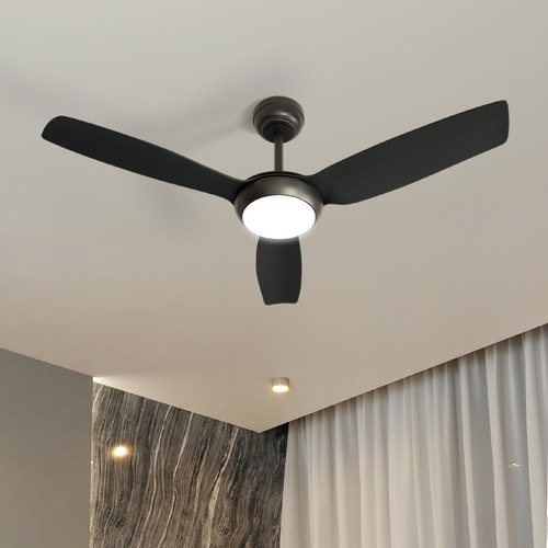 LivingFusion Hodson 132cm DC Ceiling Fan with LED Light & Remote ...