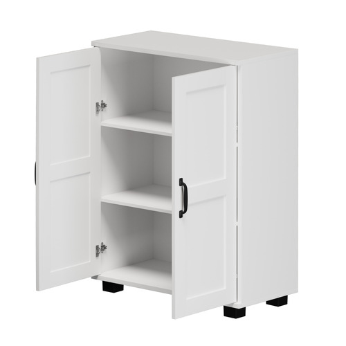 LivingFusion Colin 2 Door Storage Cabinet | Temple & Webster