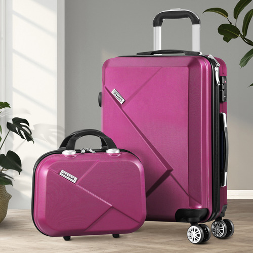 LivingFusion 2 Piece Dryden Lightweight Suitcase Set | Temple & Webster