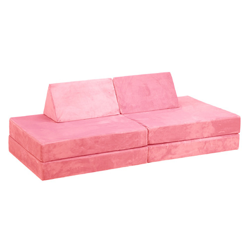 LivingFusion 4 Piece Kids' Tillie Modular Play Sofa Set | Temple & Webster