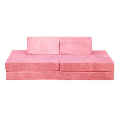 LivingFusion 4 Piece Kids' Tillie Modular Play Sofa Set | Temple & Webster