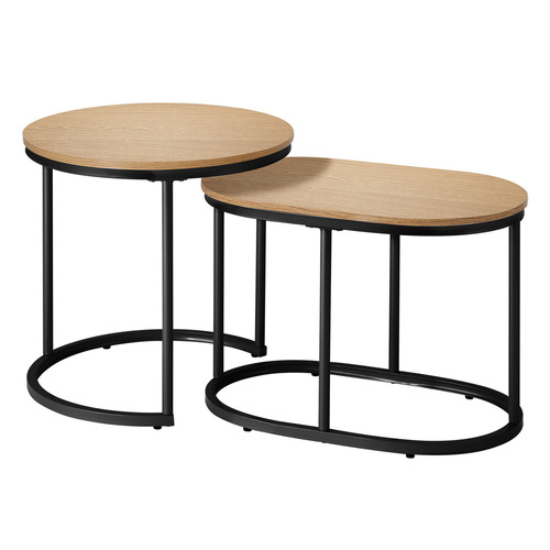 LivingFusion 2 Piece Sherman Nesting Coffee Table Set | Temple & Webster