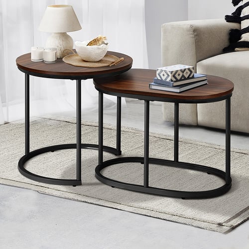 LivingFusion 2 Piece Sherman Nesting Coffee Table Set | Temple & Webster