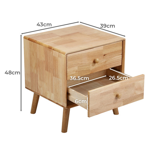 LivingFusion Monroe Bedside Table | Temple & Webster