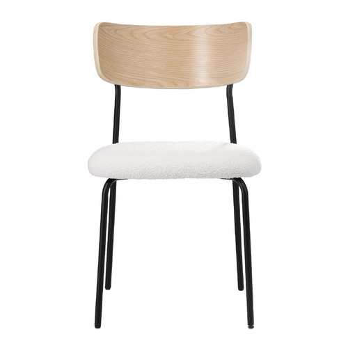 LivingFusion Levisay Sherpa Dining Chairs | Temple & Webster