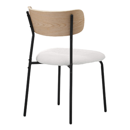 LivingFusion Levisay Sherpa Dining Chairs | Temple & Webster