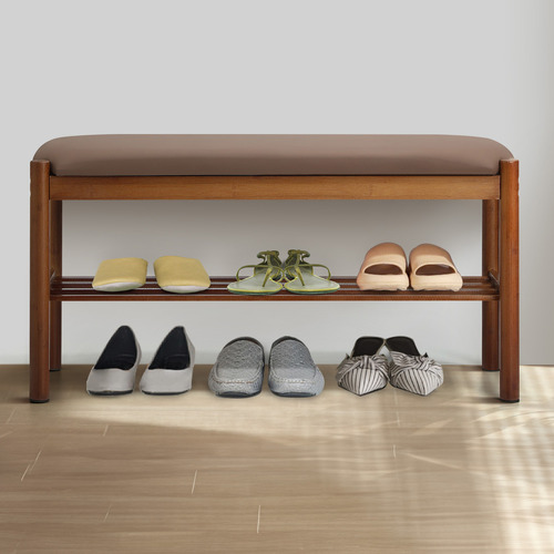 LivingFusion 80cm Idris Shoe Storage Bench | Temple & Webster