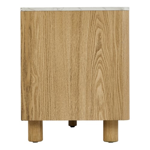 LivingFusion Coney Faux Marble Entertainment Unit | Temple & Webster