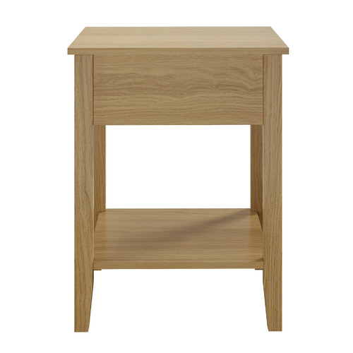 LivingFusion Natural Hilda Bedside Table | Temple & Webster