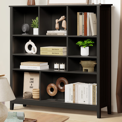 LivingFusion Miranda 9 Shelf Bookcase | Temple & Webster