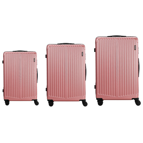 3 Piece Pink Deanna Luggage Set | Temple & Webster