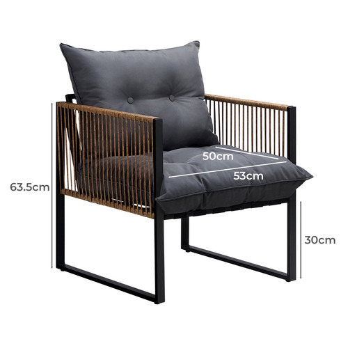 LivingFusion Hicks Outdoor Dining Chairs | Temple & Webster