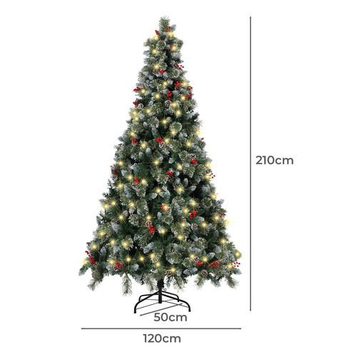 LivingFusion Noel LED Christmas Tree with Ornaments | Temple & Webster