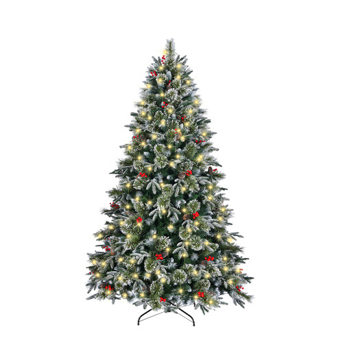 LivingFusion Frosted Effie LED Christmas Tree | Temple & Webster