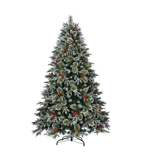 LivingFusion Frosted Effie LED Christmas Tree | Temple & Webster
