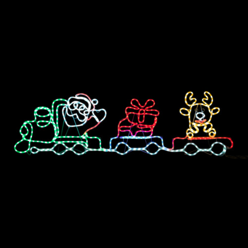 Ofelia Santa Claus Train LED Christmas Light Display | Temple & Webster