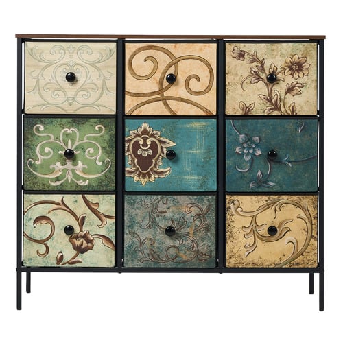 LivingFusion Alanna 9 Drawer Chest | Temple & Webster