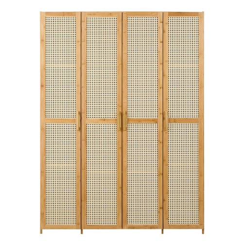 LivingFusion Tyro 4 Door Wardrobe | Temple & Webster