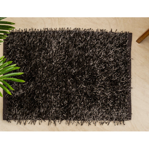 LaGraceHome Shag Hand-Crafted Cotton-Blend Bath Mat | Temple & Webster