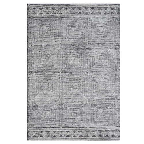 Grey Maya Hand-Tufted Wool Rug | Temple & Webster