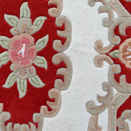 Boulevarde Rugs Red Avalon Hand-Tufted Wool Rug | Temple & Webster