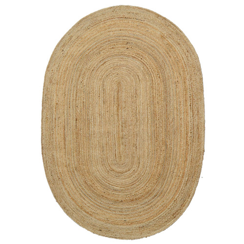 Boulevarde Rugs Kochi Hand-Woven Jute Oval Rug | Temple & Webster