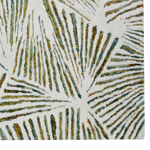 Boulevarde Rugs Green Lines Hand-Tufted Wool Rug | Temple & Webster