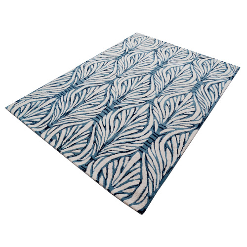 Boulevarde Rugs Blue Grass Hand-Tufted Wool Rug | Temple & Webster