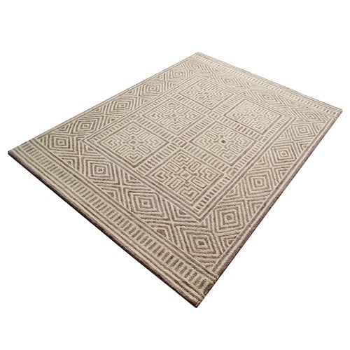 Sand Maze Hand-Tufted Wool Rug | Temple & Webster
