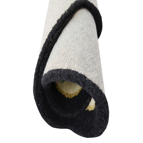 Boulevarde Rugs Black Petals Hand-Tufted Wool Rug | Temple & Webster