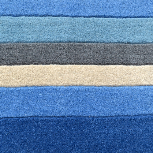 Boulevarde Rugs Blue Xylo Hand-Tufted Wool Rug | Temple & Webster