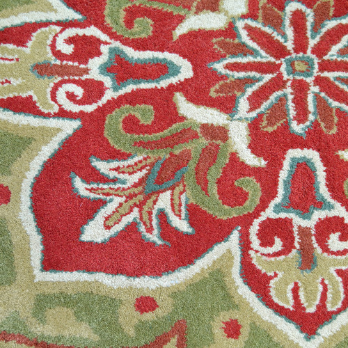 Boulevarde Rugs Red Petals Hand-Tufted Wool Rug | Temple & Webster