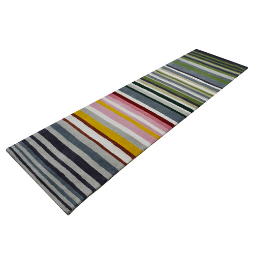 Boulevarde Rugs Striped Hand-Tufted Wool Runner | Temple & Webster