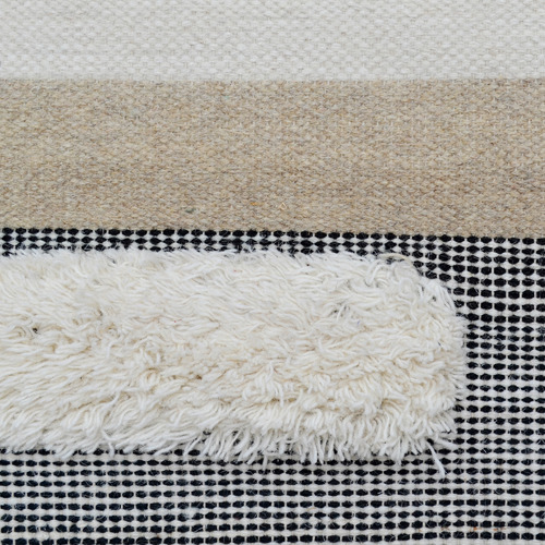 Boulevarde Rugs Striped Lama Hand-Woven Wool Rug | Temple & Webster