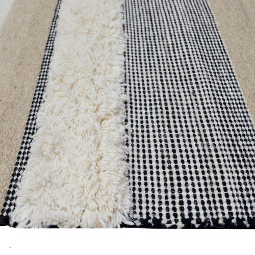 Boulevarde Rugs Striped Lama Hand-Woven Wool Rug | Temple & Webster
