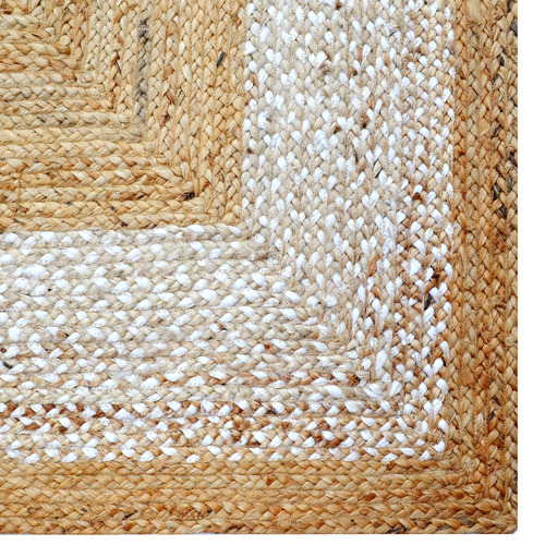 Boulevarde Rugs Border Hand-Woven Jute Rug | Temple & Webster
