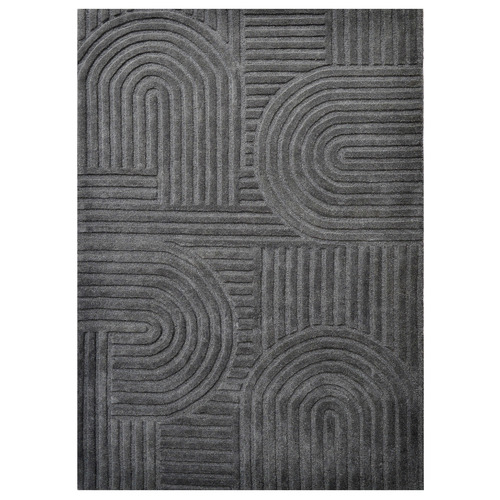 Boulevarde Rugs Smoke Unity Hand-Tufted Wool Rug | Temple & Webster