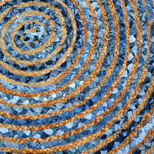 Boulevarde Rugs Spiral Hand-Woven Jute & Cotton Round Rug | Temple ...