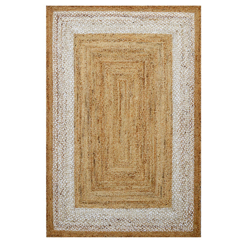 Boulevarde Rugs Border Hand-Woven Jute Rug | Temple & Webster