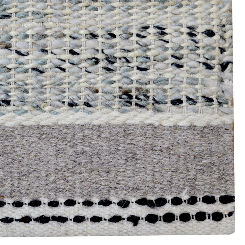 Boulevarde Rugs Silver Jasmine Jute & Wool Rug | Temple & Webster