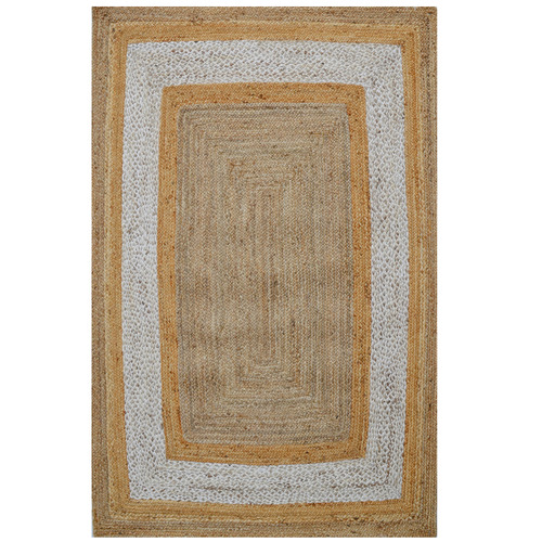 Boulevarde Rugs Border Hand-Woven Jute Rug | Temple & Webster