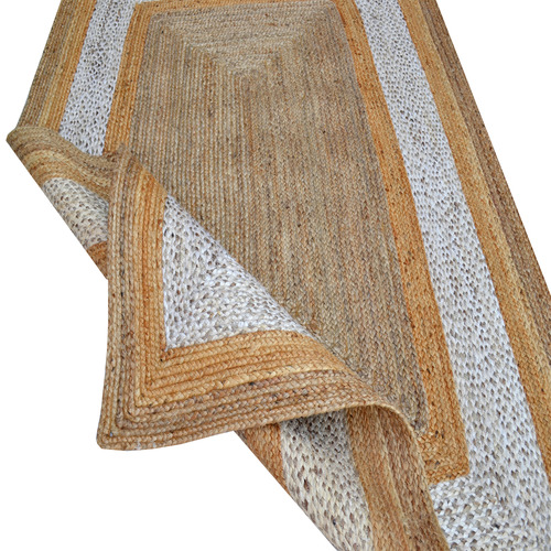 Boulevarde Rugs Border Hand-Woven Jute Rug | Temple & Webster