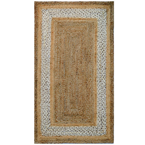 Boulevarde Rugs Border Hand-Woven Jute Rug | Temple & Webster